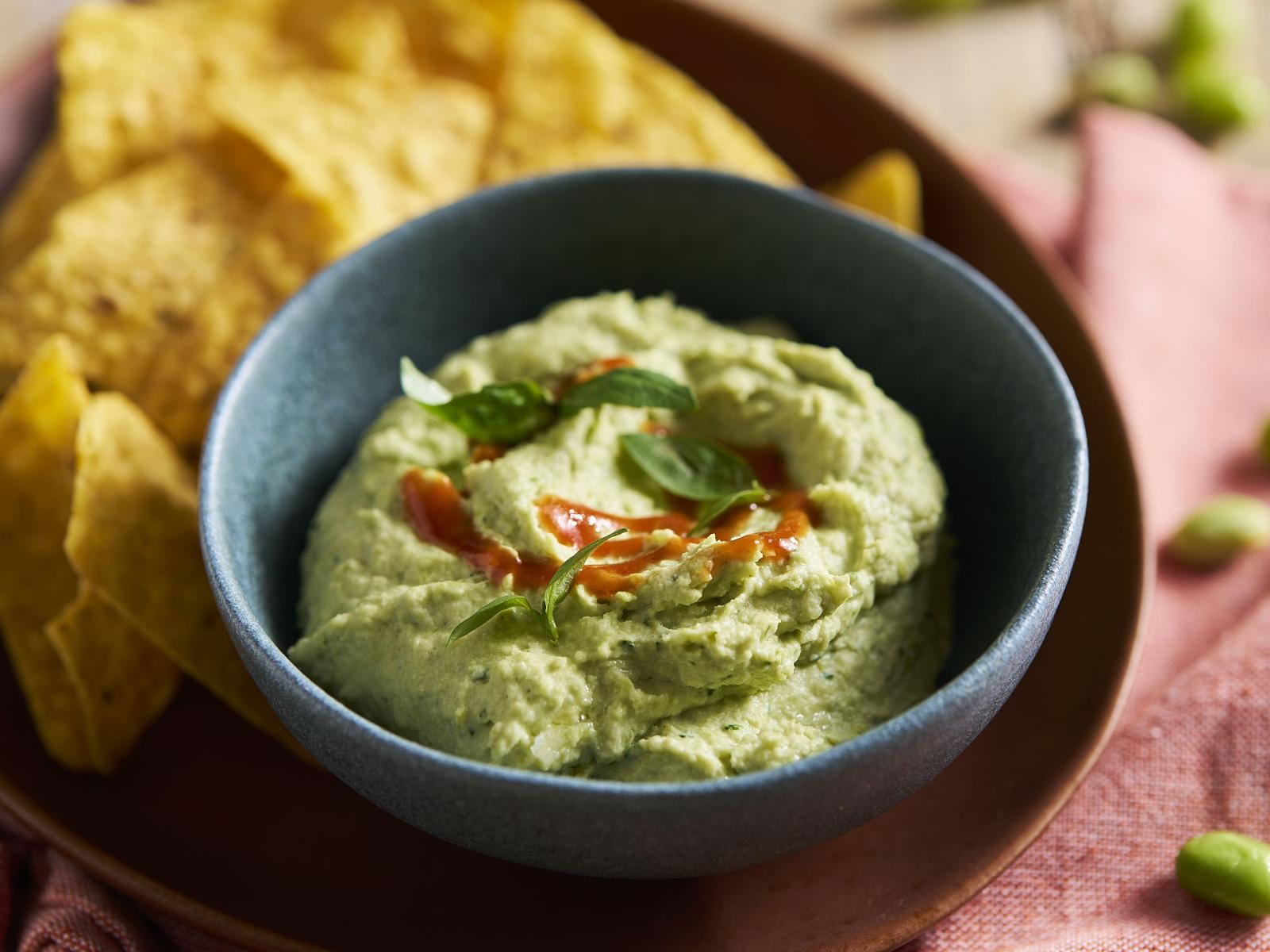 Húmus de Edamame e Manjericão | Receitas | Continente